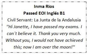 EOI B1 English Inglés Oral Monòlogo – Inglés Málaga