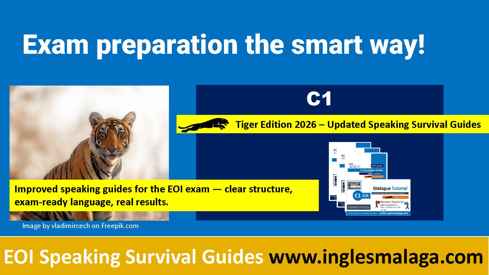 EOI C1 Speaking Exam – Tiger Edition 2026 is here! – Inglés Málaga